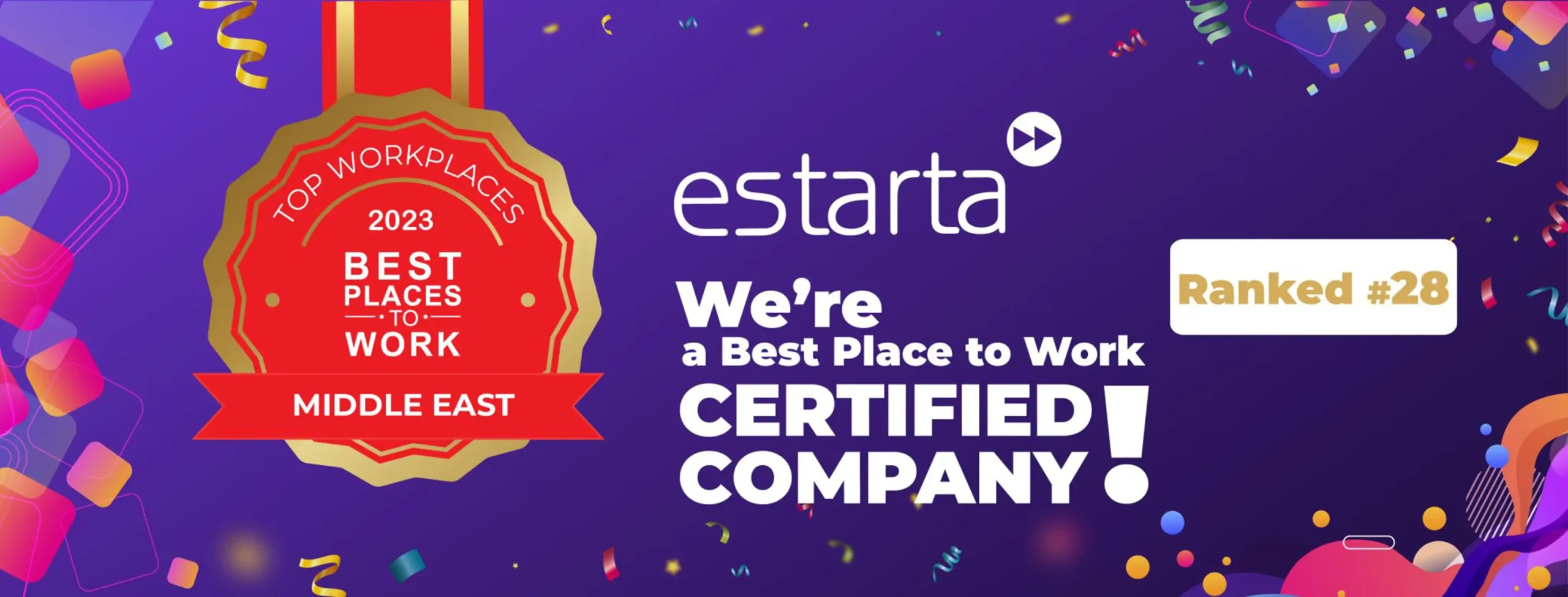 Estarta Best Places to Work in the Middle East - Estarta